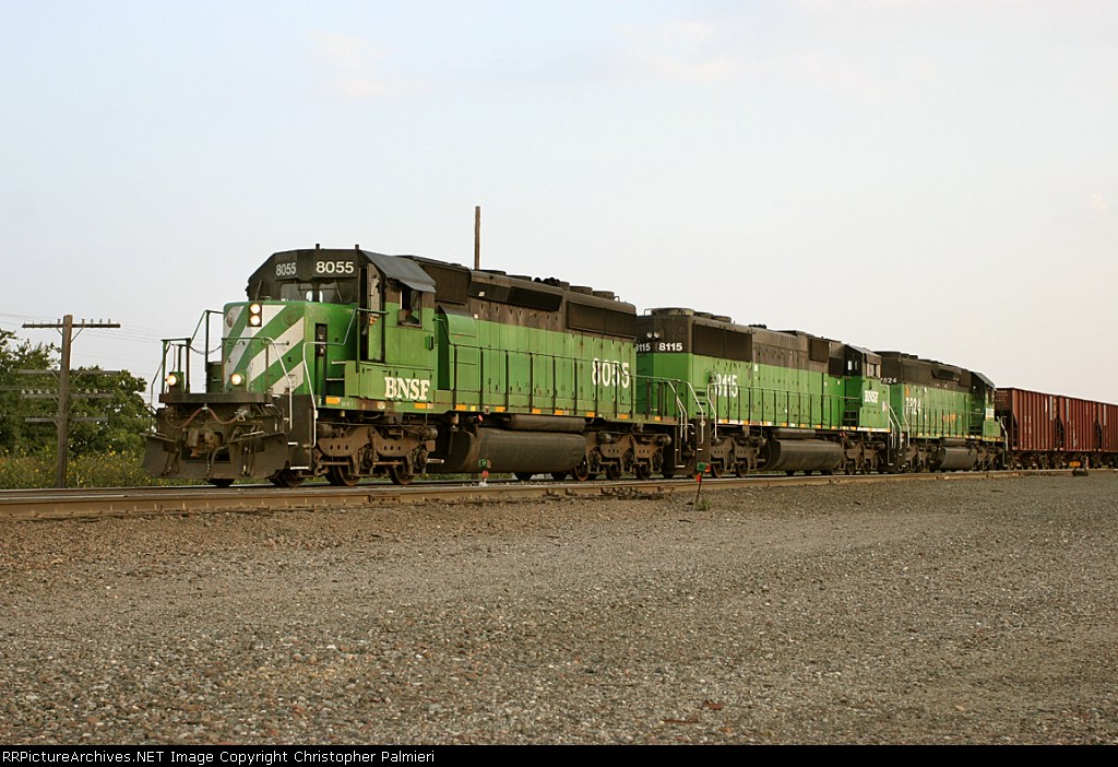 BNSF 8055, 8115, and 7824